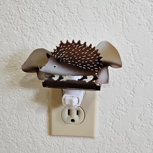 Hedgehog Night Light Made Out of Durable Steel Original Art - Etsy