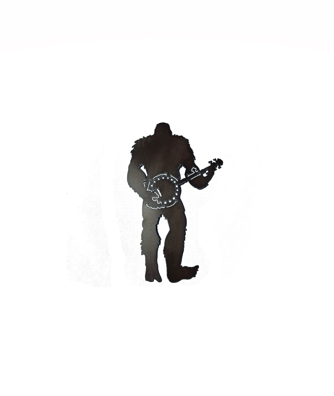 Bigfoot Playing a Banjo Sign- Made Out of Durable Rustic Steel - Etsy