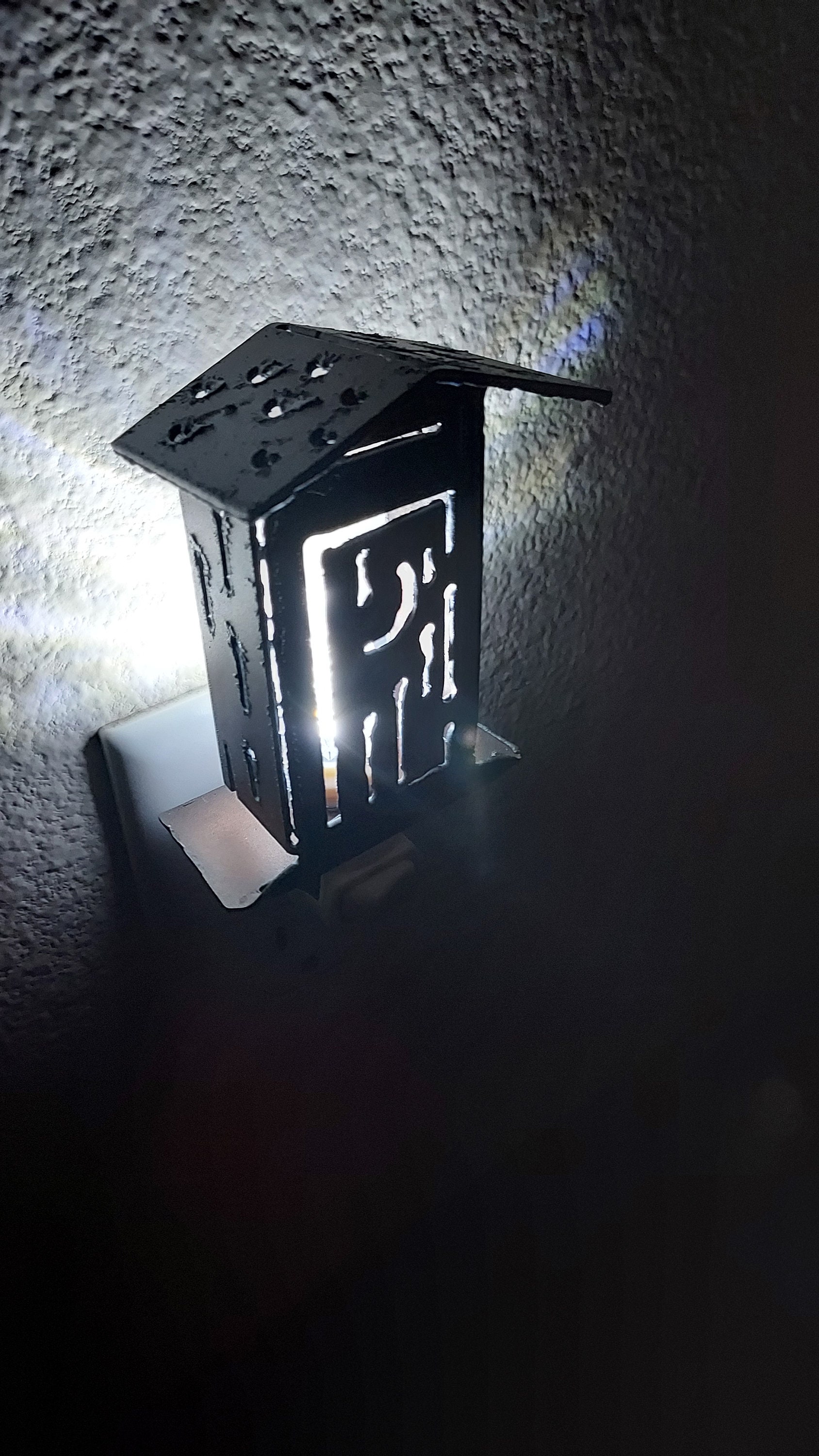 Outhouse Wall Night Light 3D Made Out of Rusted Steel - Etsy