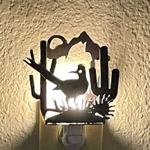 Road Runner Roadrunner Night Light Made Out of Rusted Steel Original ...