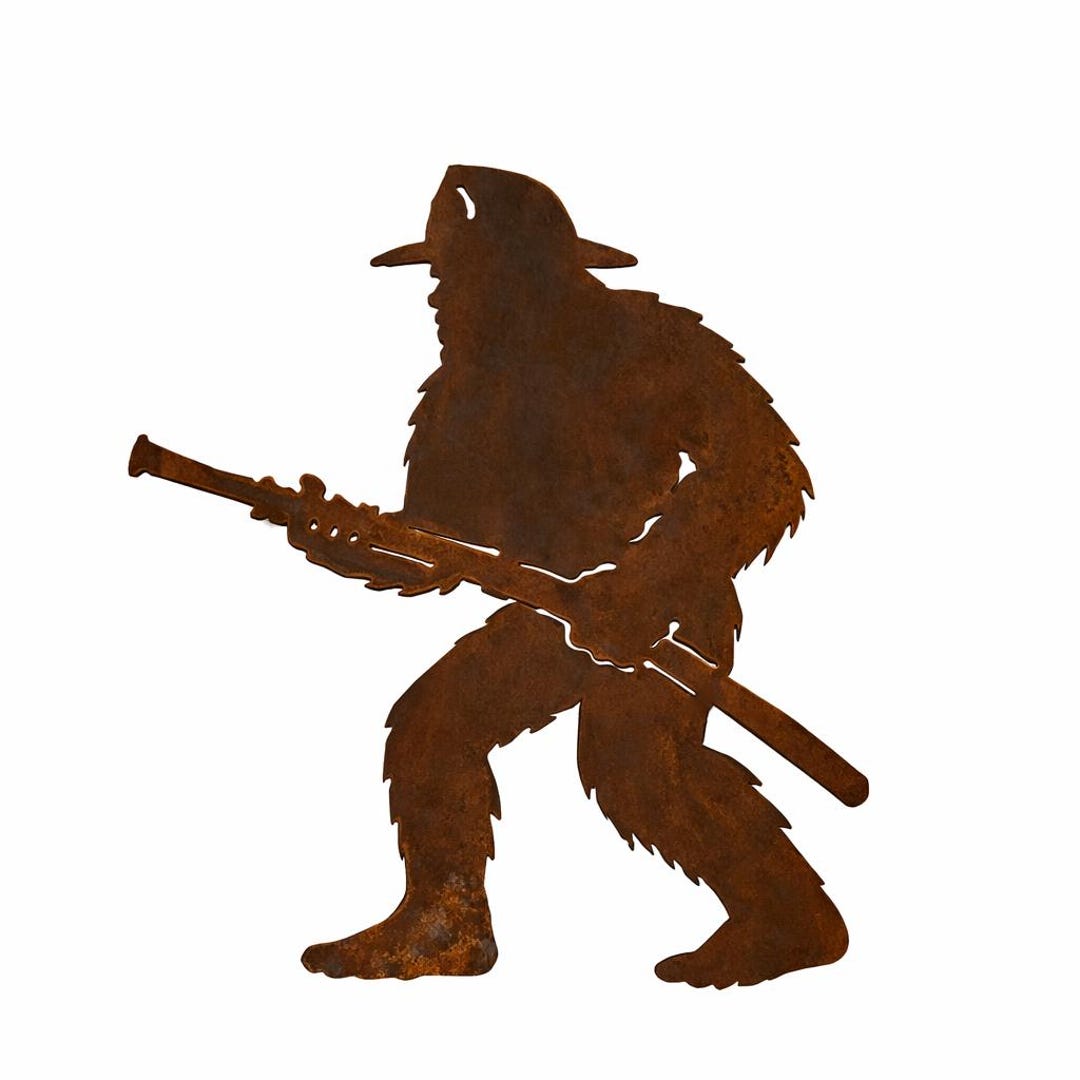 Sasquatch Fire Fighter, as a Sign- Made From Durable, Rustic Steel - Etsy
