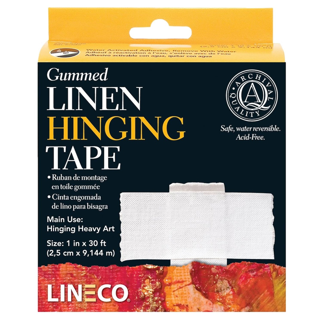 Lineco Linen Hinging Tape Water Activated Adhesive 2.5cm X 9.14m - Etsy