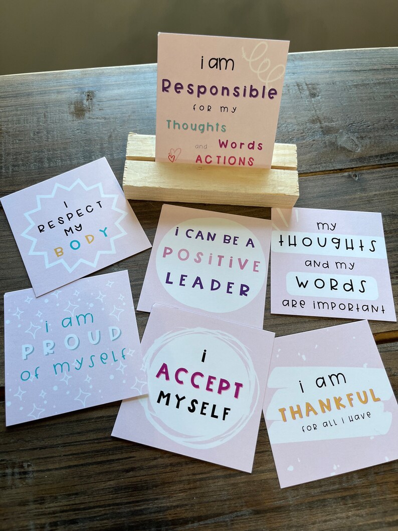 Positive Affirmation Cards for Kids: Daily Inspiration, Personalized ...