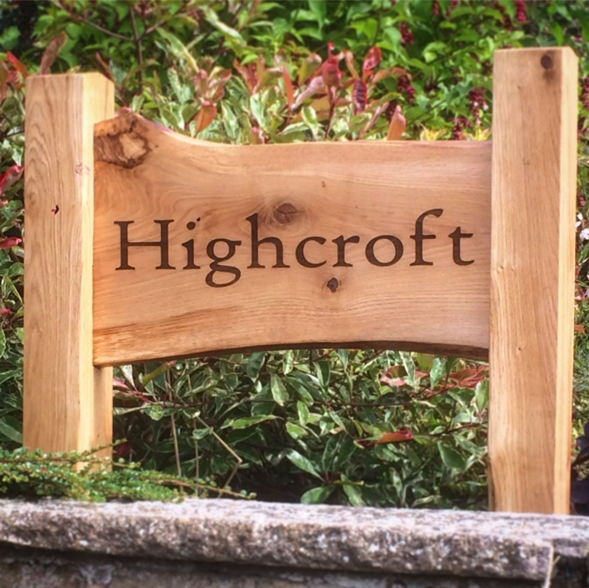 Wooden House Signs Home Signage House Name House Number Woodcutter ...