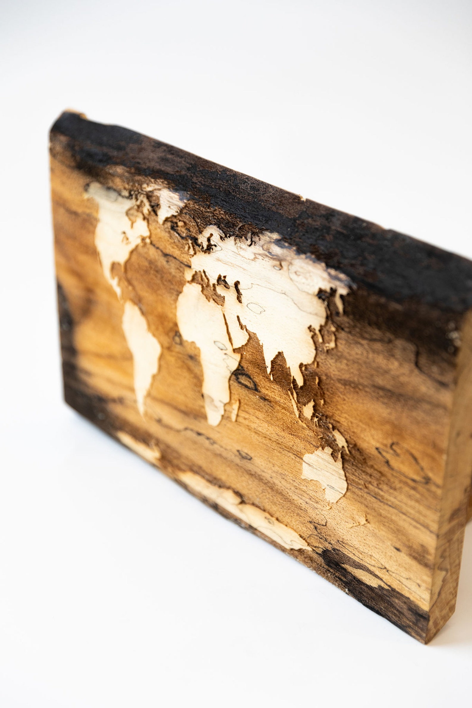 Wooden World Map - Wooden Maps - Wood - Wall Decor - Woodcutter ...