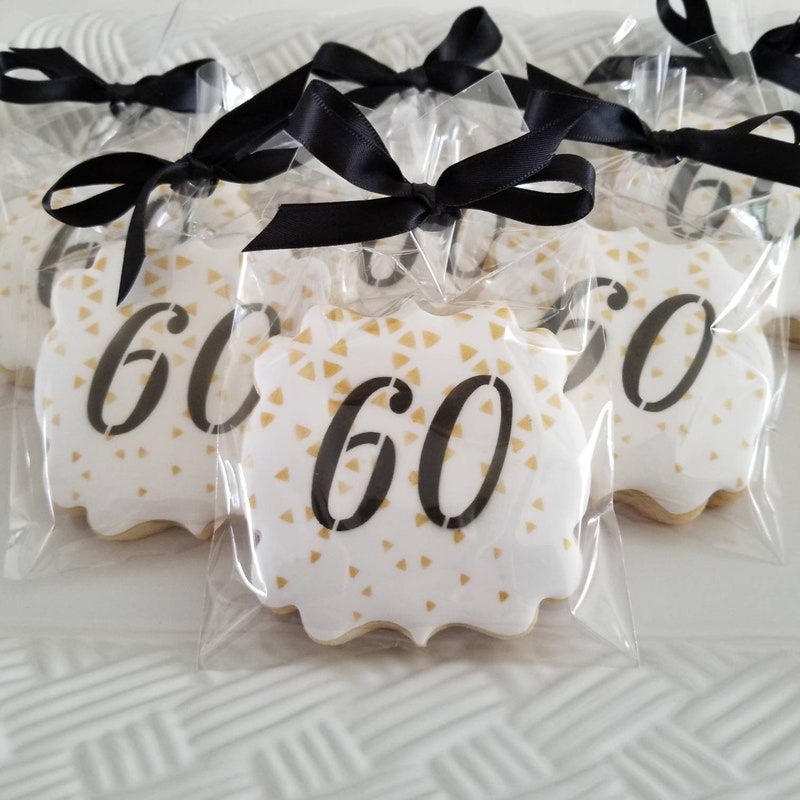 60th Birthday Cookies - Etsy