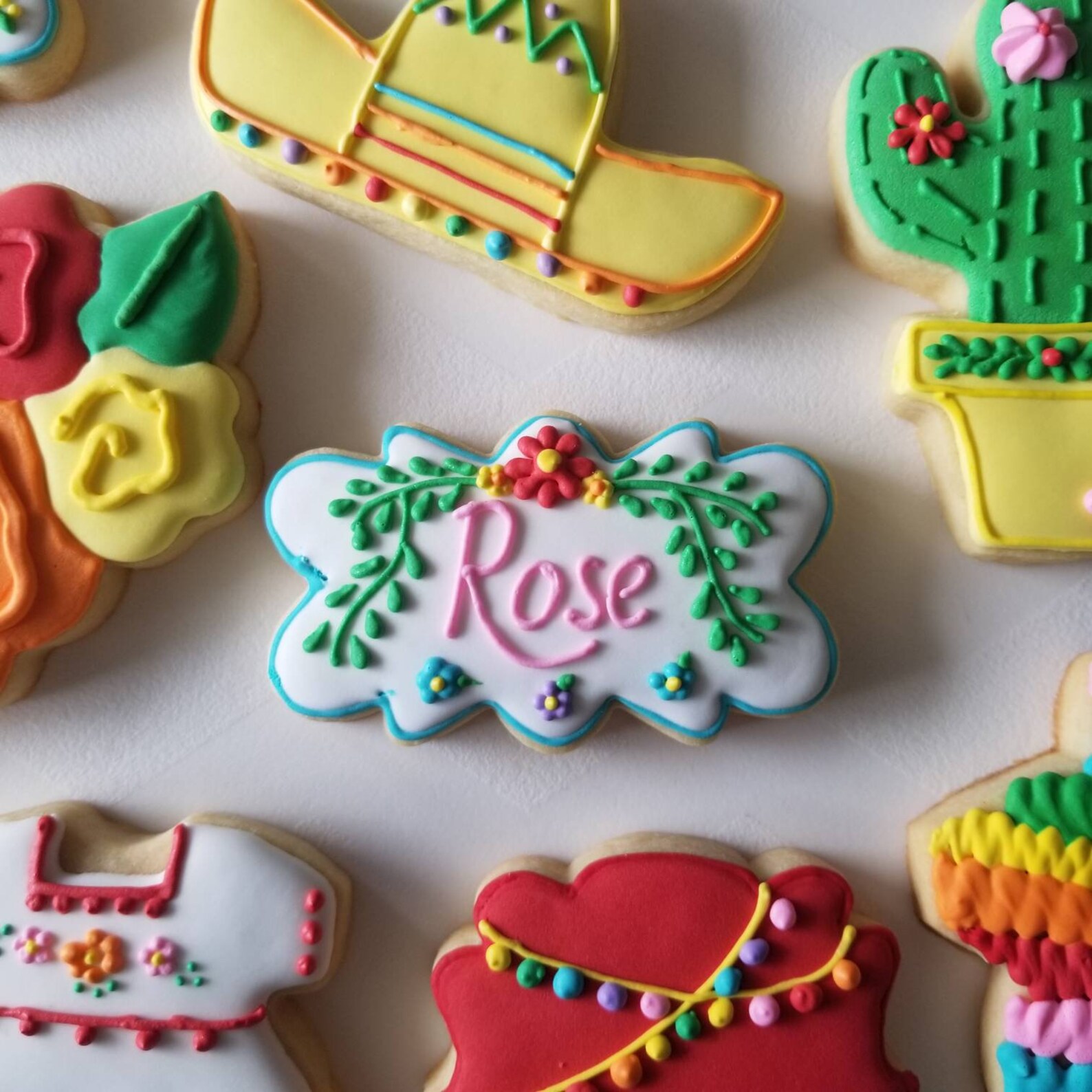 Fiesta Cookies 2 Dozen First Fiesta Taco Tuesday Cinco De Mayo Taco ...