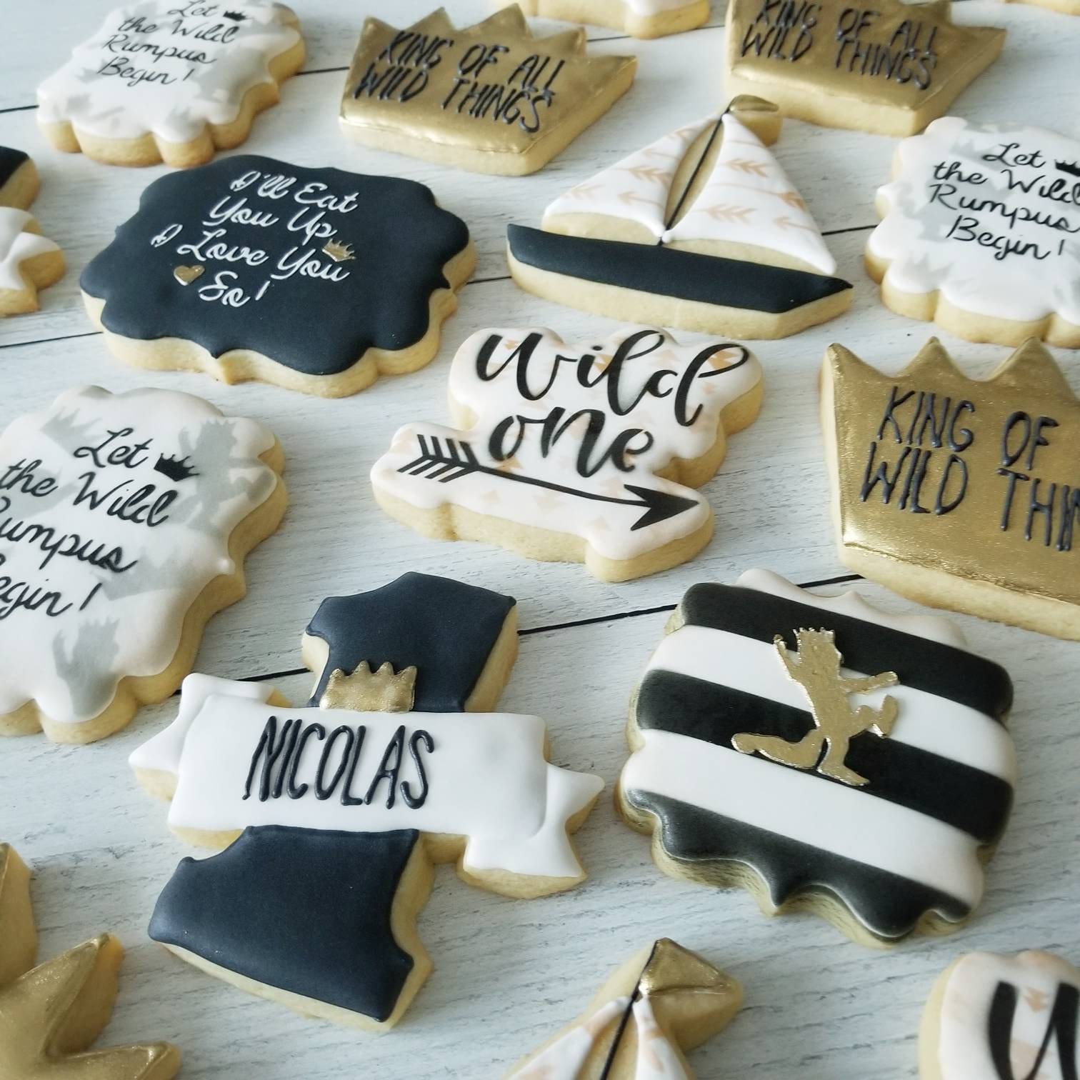 Wild Rumpus Cookies 2 Dozen | King of All Wild Things Crown | Inspired ...