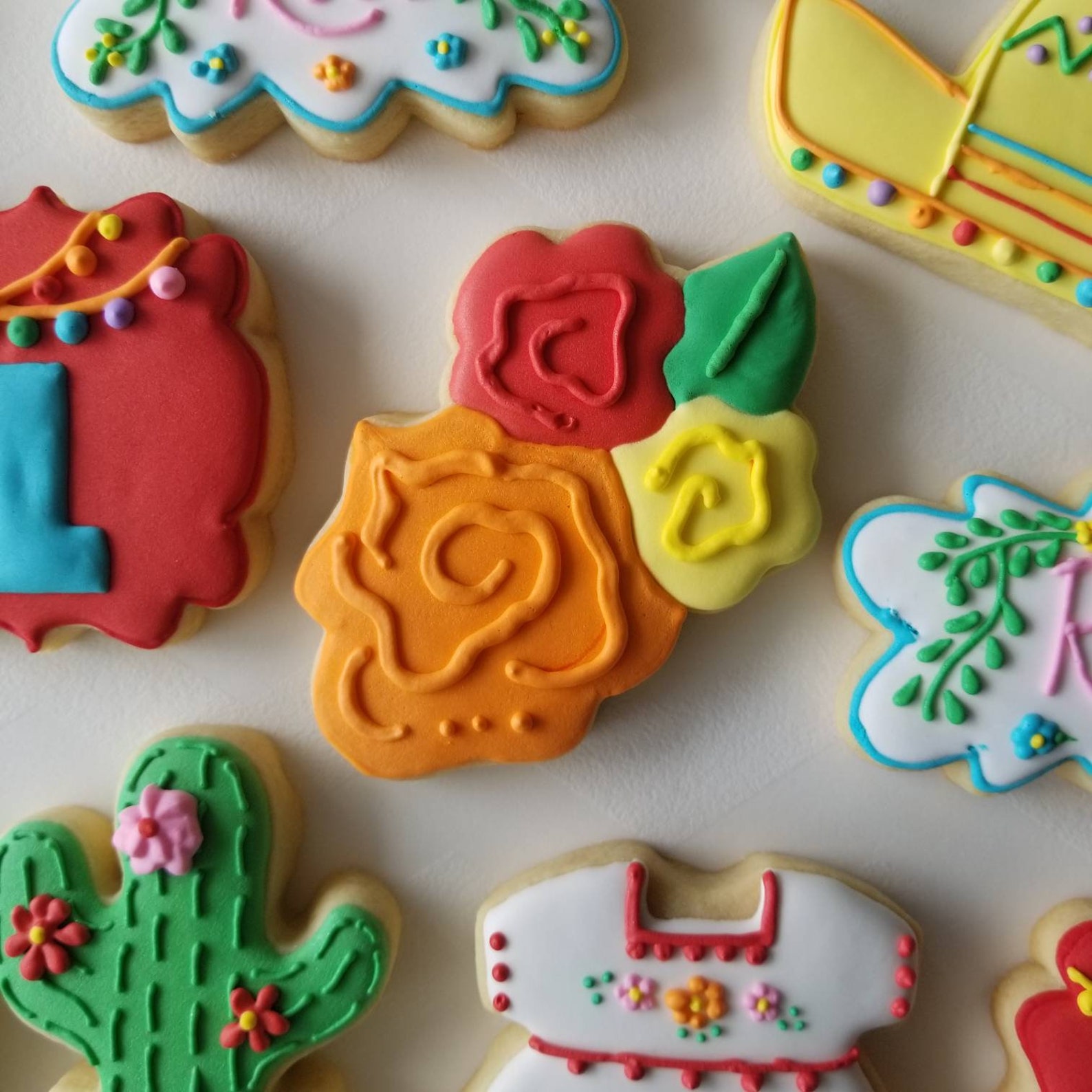 Fiesta Cookies 2 Dozen First Fiesta Taco Tuesday Cinco De Mayo Taco ...