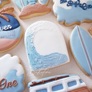 The Big One Cookies 2 Dozen Surfer First Birthday Party - Etsy