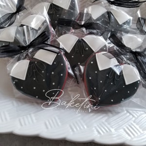 Goth Hearts Cookies 1 Dozen Polka Dot Pilgrim Collar Dress Dancing ...
