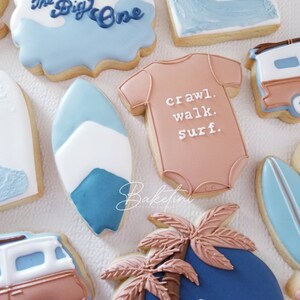 The Big One Cookies 2 Dozen Surfer First Birthday Party - Etsy