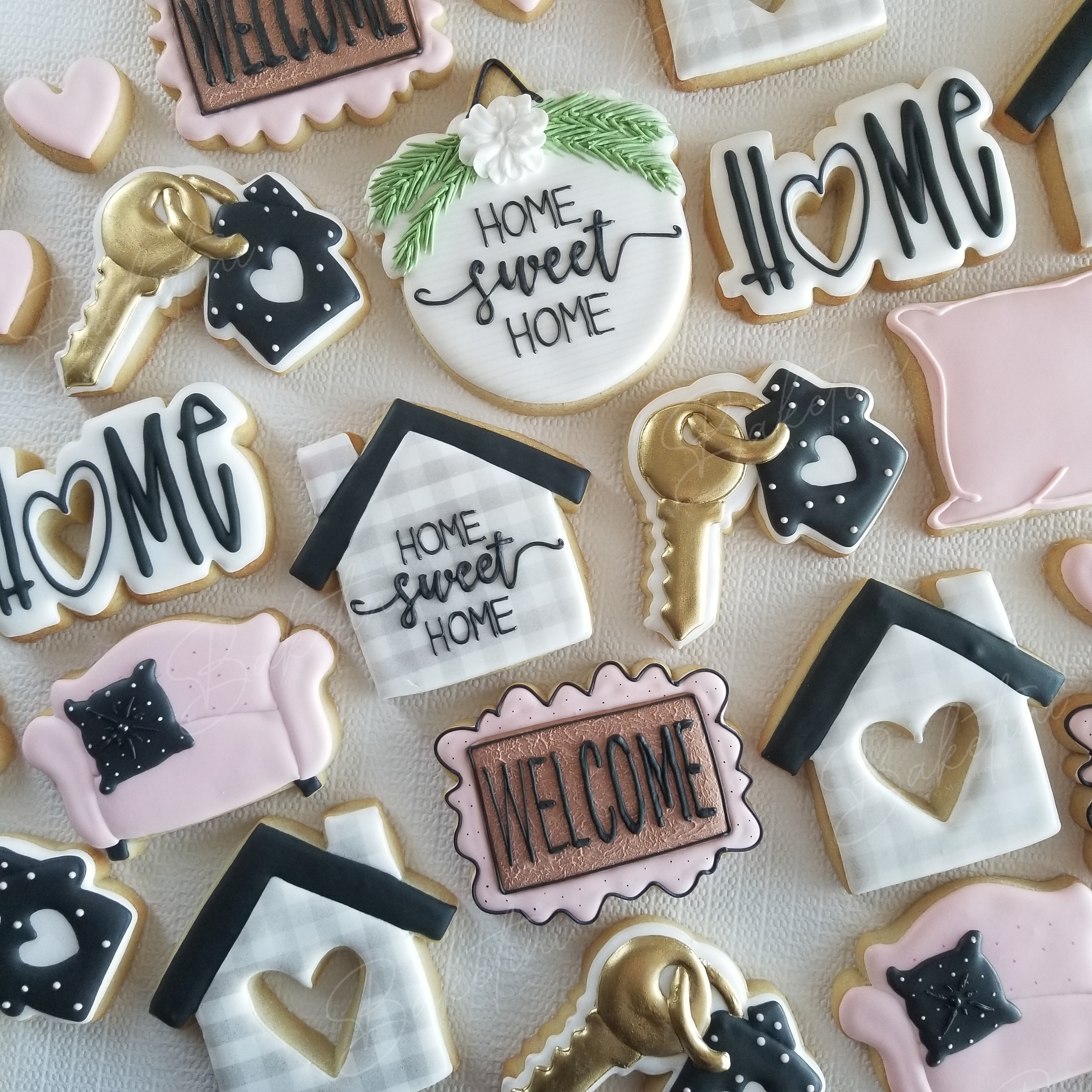 Housewarming Cookies 2 Dozen Home Sweet Home Modern - Etsy