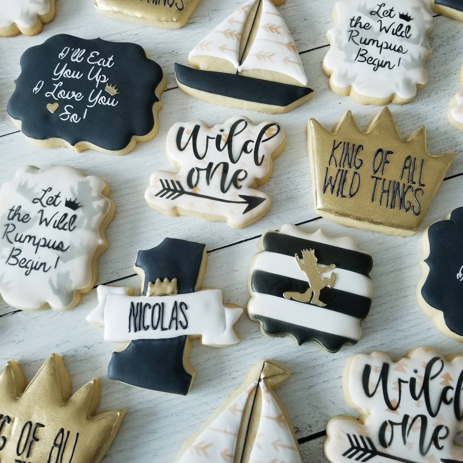 Wild Rumpus Cookies 2 Dozen | King of All Wild Things Crown | Inspired ...