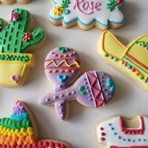 Fiesta Cookies 2 Dozen First Fiesta Taco Tuesday Cinco De Mayo Taco ...