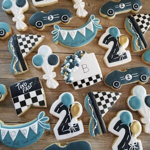 Two Fast Two Curious Cookies 2 Dozen Vintage Race Cars Retro Racing ...