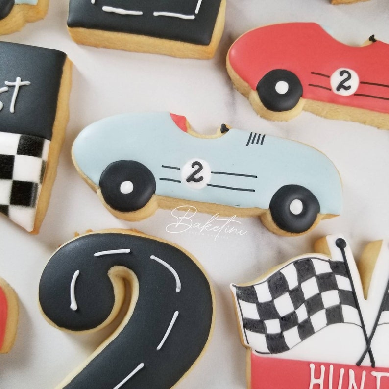 Race Car Cookies 1 Dozen Any Color Retro Vintage Car - Etsy
