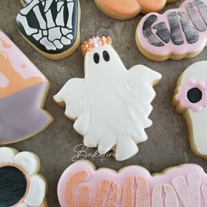 Ghoulishly Groovy Birthday Cookies 1 Dozen Daisy Ghost Lava Lamp Groovy ...