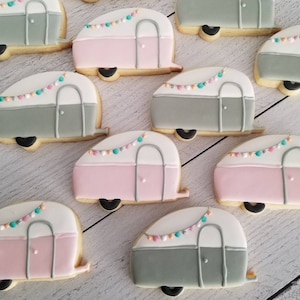 Camper Cookies Glamping Cookies Retro Camper Rustic | Etsy