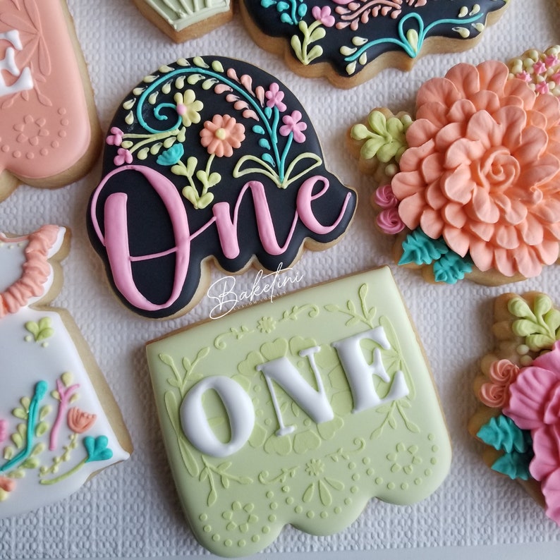 First Fiesta Cookies 2 Dozen Floral First Fiesta Mexican - Etsy