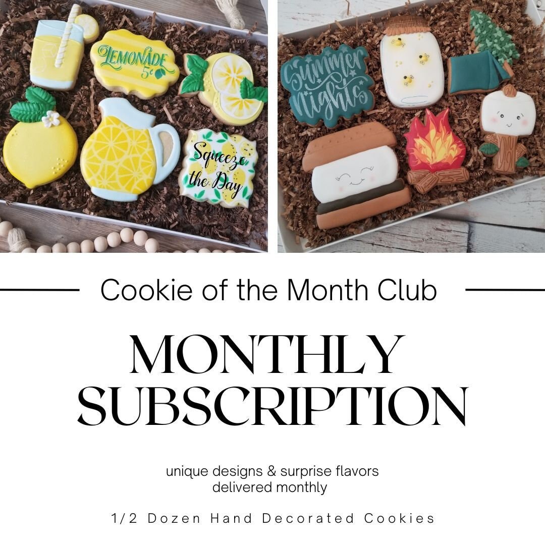 Cookie of the Month Club 1/2 Dozen Surprise Monthly Flavor and Seasonal ...