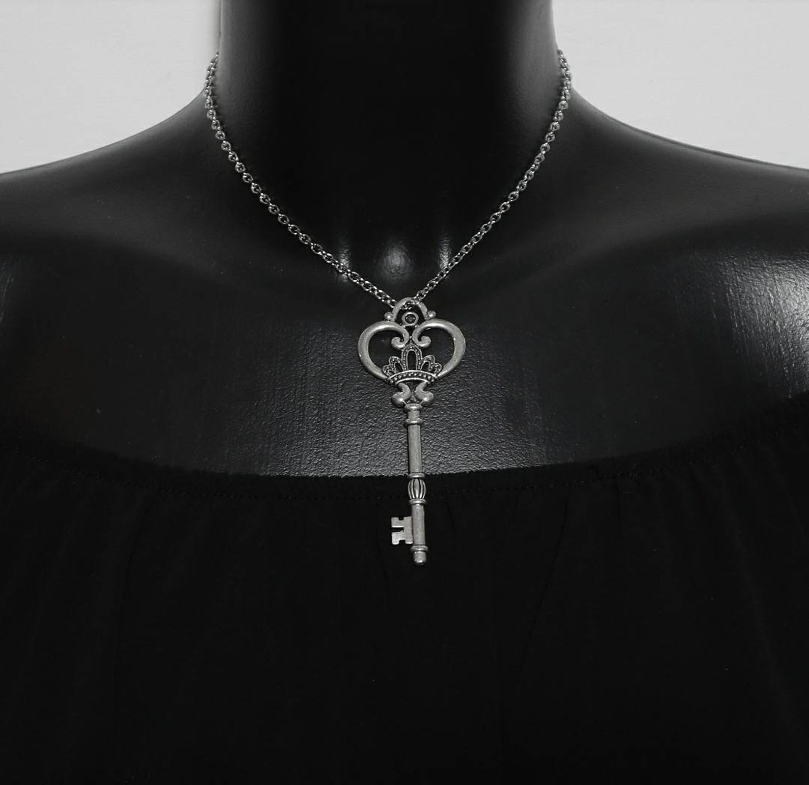 Gothic Key pendant goth style Victorian witchcraft | Etsy