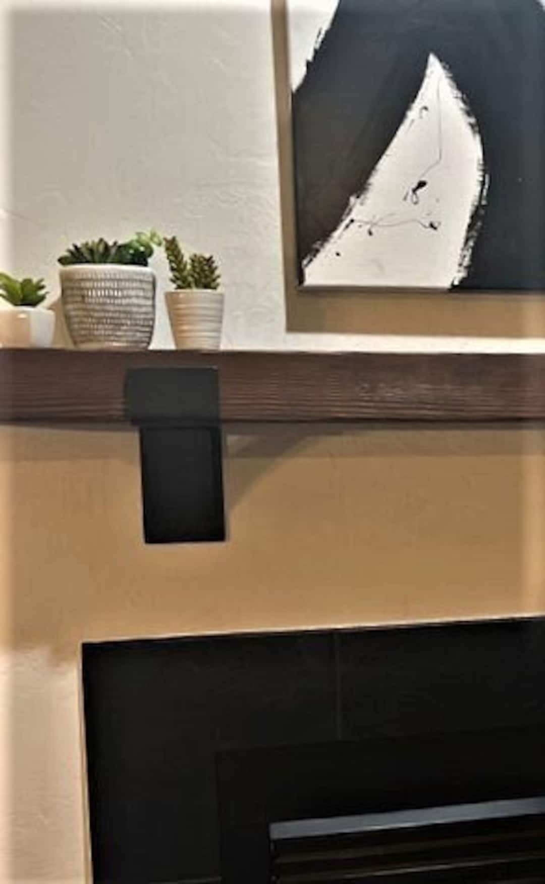 Fireplace Mantel Bracket, Mantel Corbel, Rustic Mantel, Farmhouse Decor ...