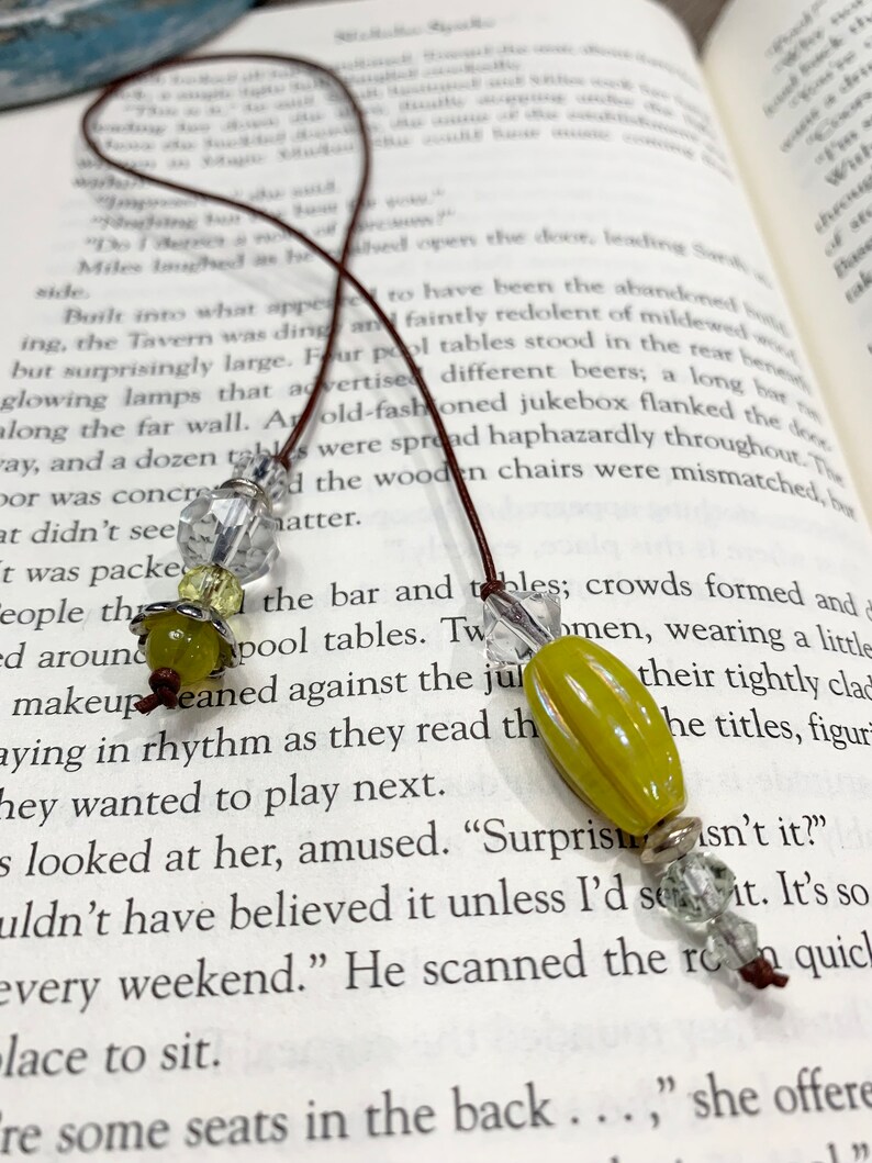 Beaded Bookmark With Charm - Etsy