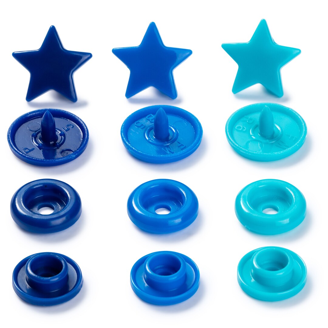 Prym Love Press Buttons Star Assortment Blue Prym 393 060 - Etsy