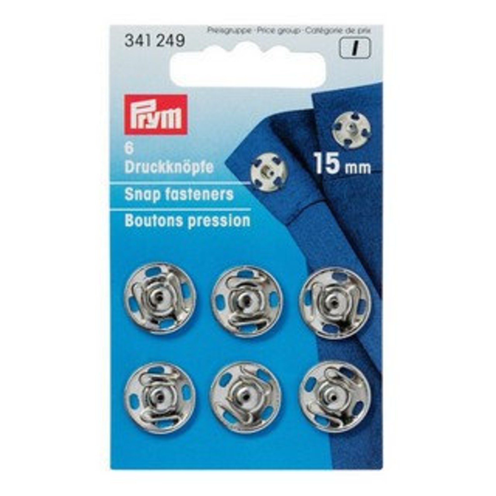 Silver sewing pressure buttons Sizes of choice Prym 341270 | Etsy