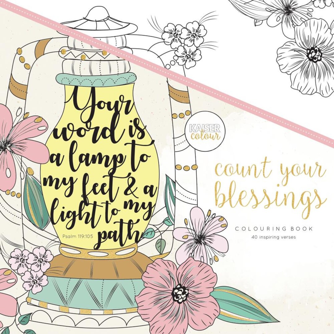 Count Your Blessings Coloring Book - Etsy