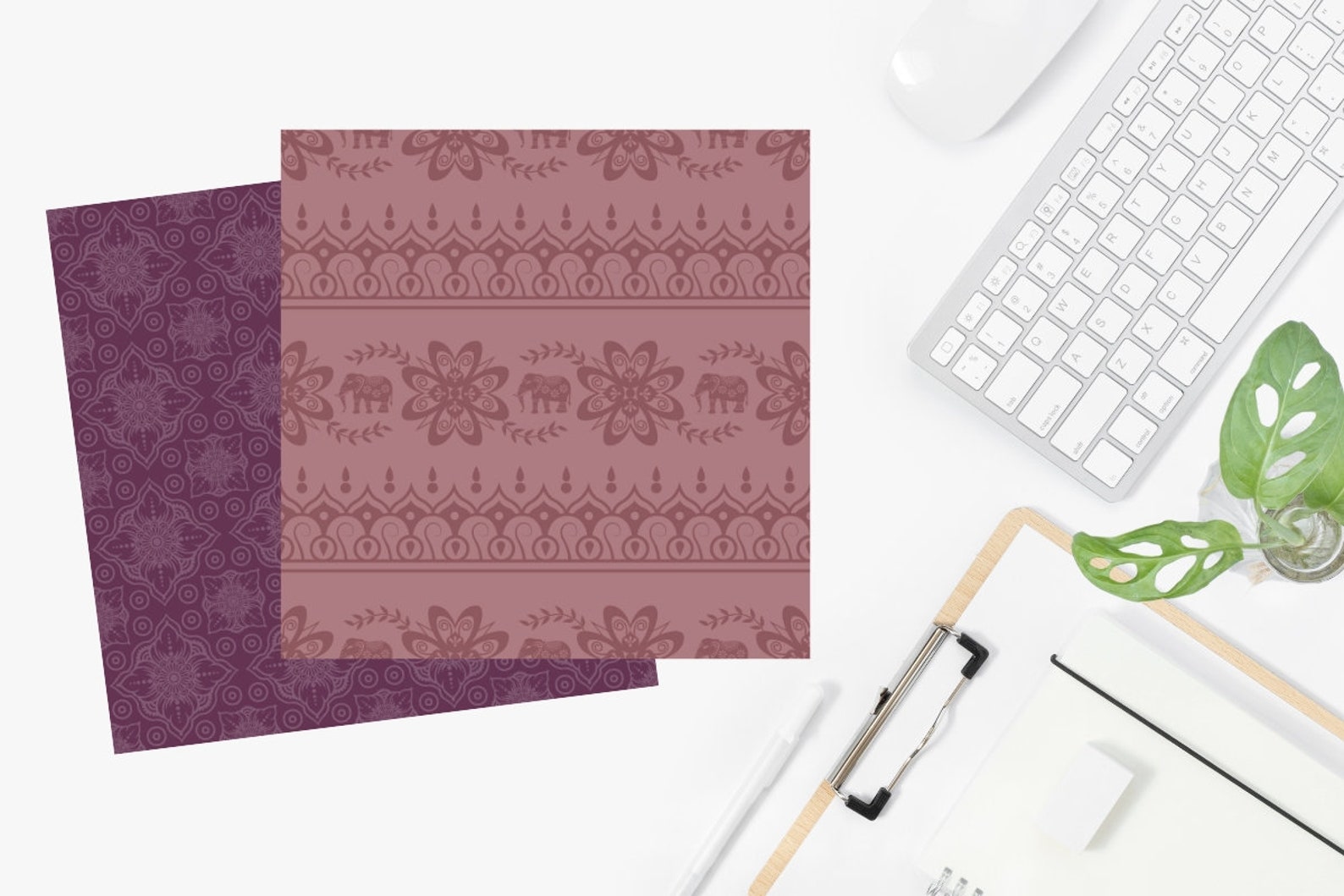 Seamless Indian Style Digital Paper Pack - 10 JPEG - Personal ...