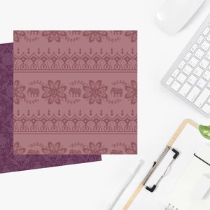 Seamless Indian Style Digital Paper Pack - 10 JPEG - Personal ...