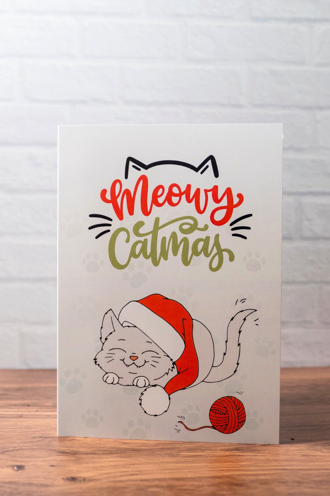 Meowy Catmas Cards - 5 Pack - Etsy