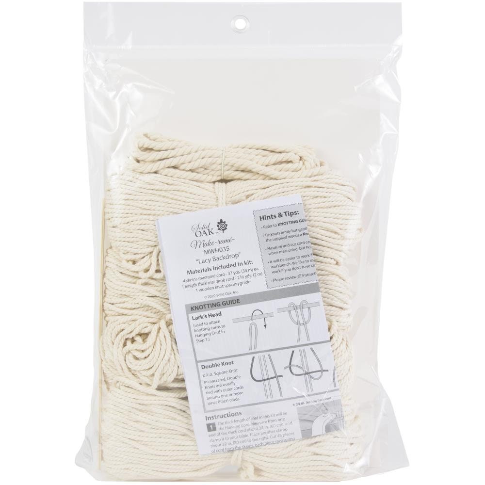 Lacy Backdrop Macrame Decorative Hanging Kit - Etsy