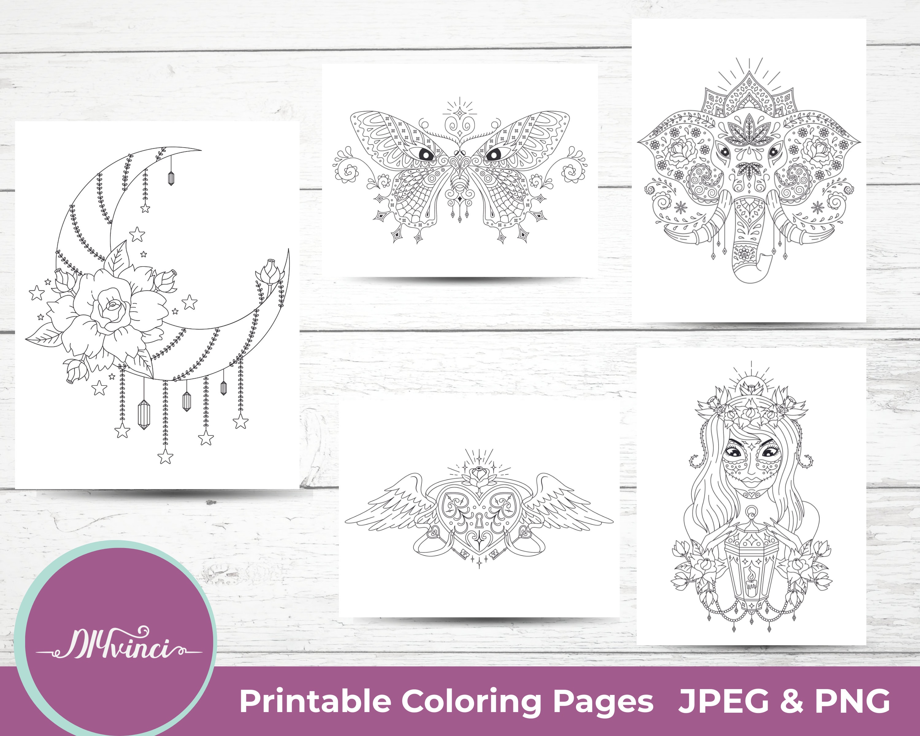 Blurple Coloring Pages