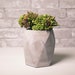 Darice® Tall Cement Planter Pot With Diamond Faceted Edges - Etsy