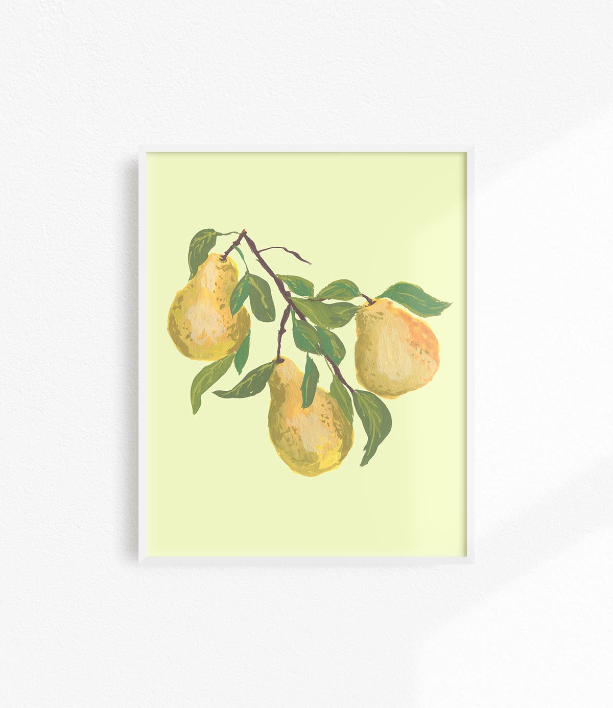 Pear Decor, Pear Print, Kitchen Wall Decor, Pear Artwork, Food Decor ...