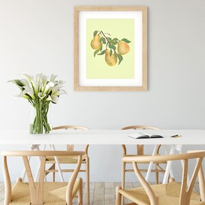 Pear Decor, Pear Print, Kitchen Wall Decor, Pear Artwork, Food Decor ...