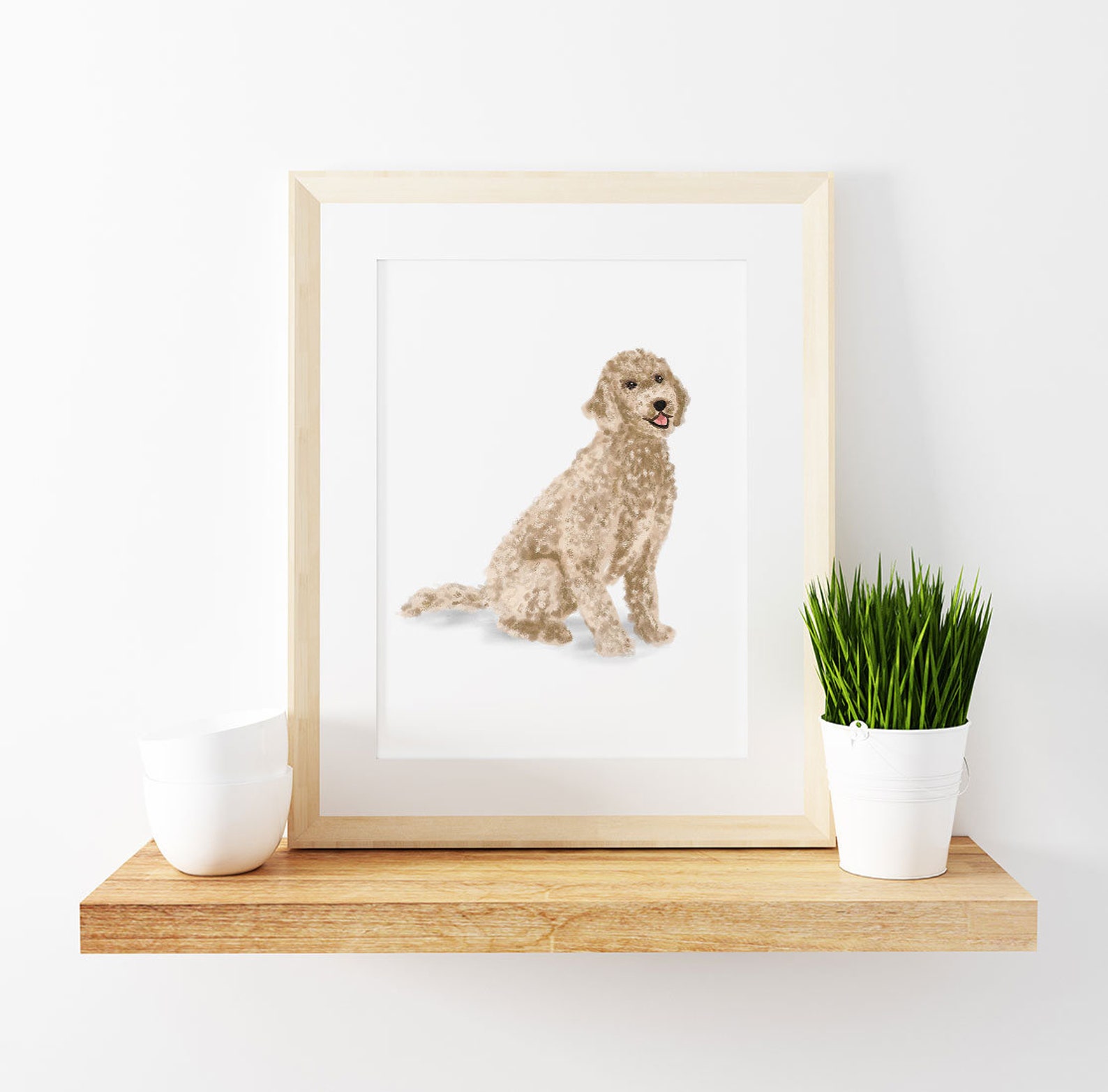 Goldendoodle Art Print Goldendoodle Dog Portrait - Etsy