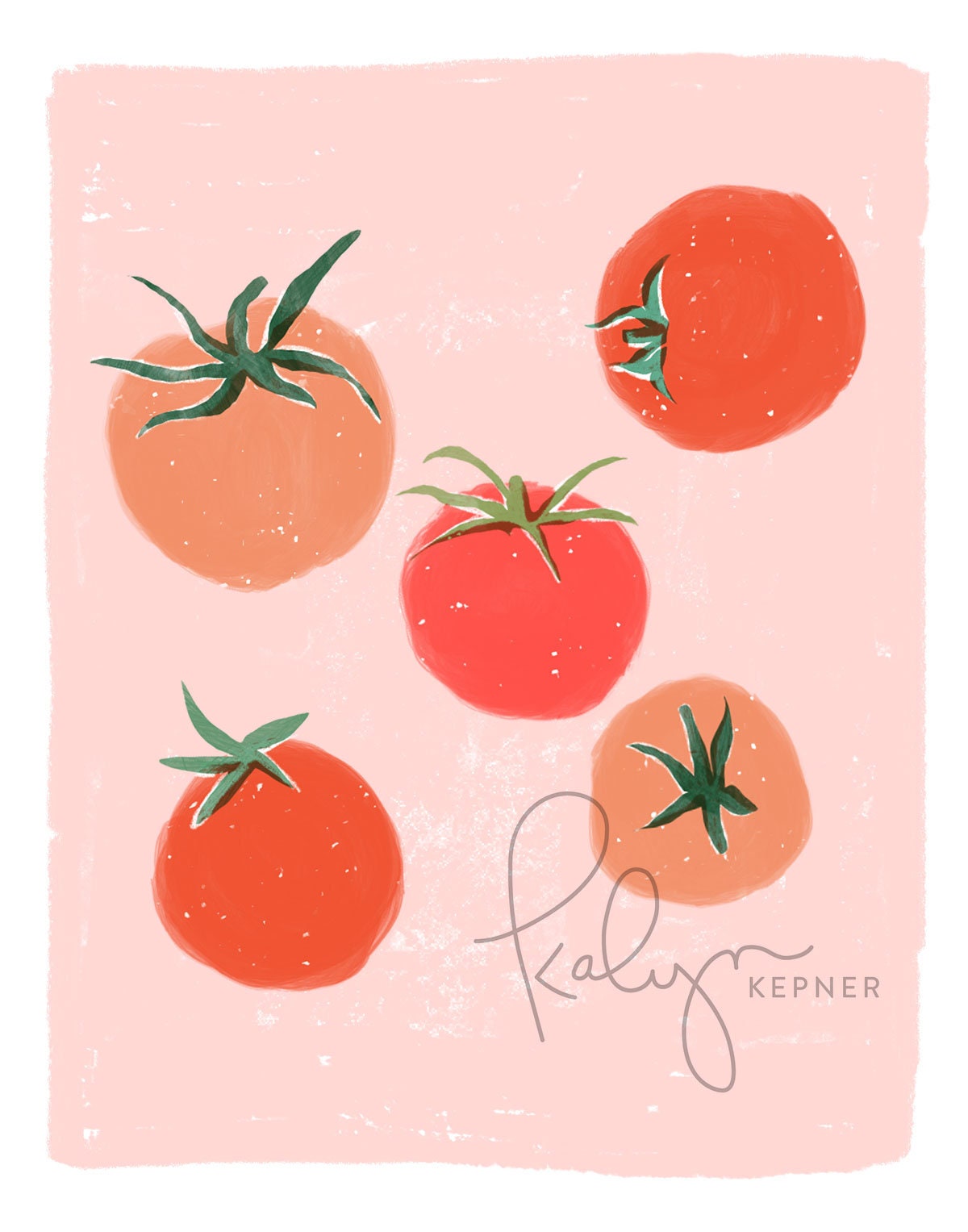 Tomato Art Print, Kitchen Wall Decor, Vegetable Artwork, Food Decor ...