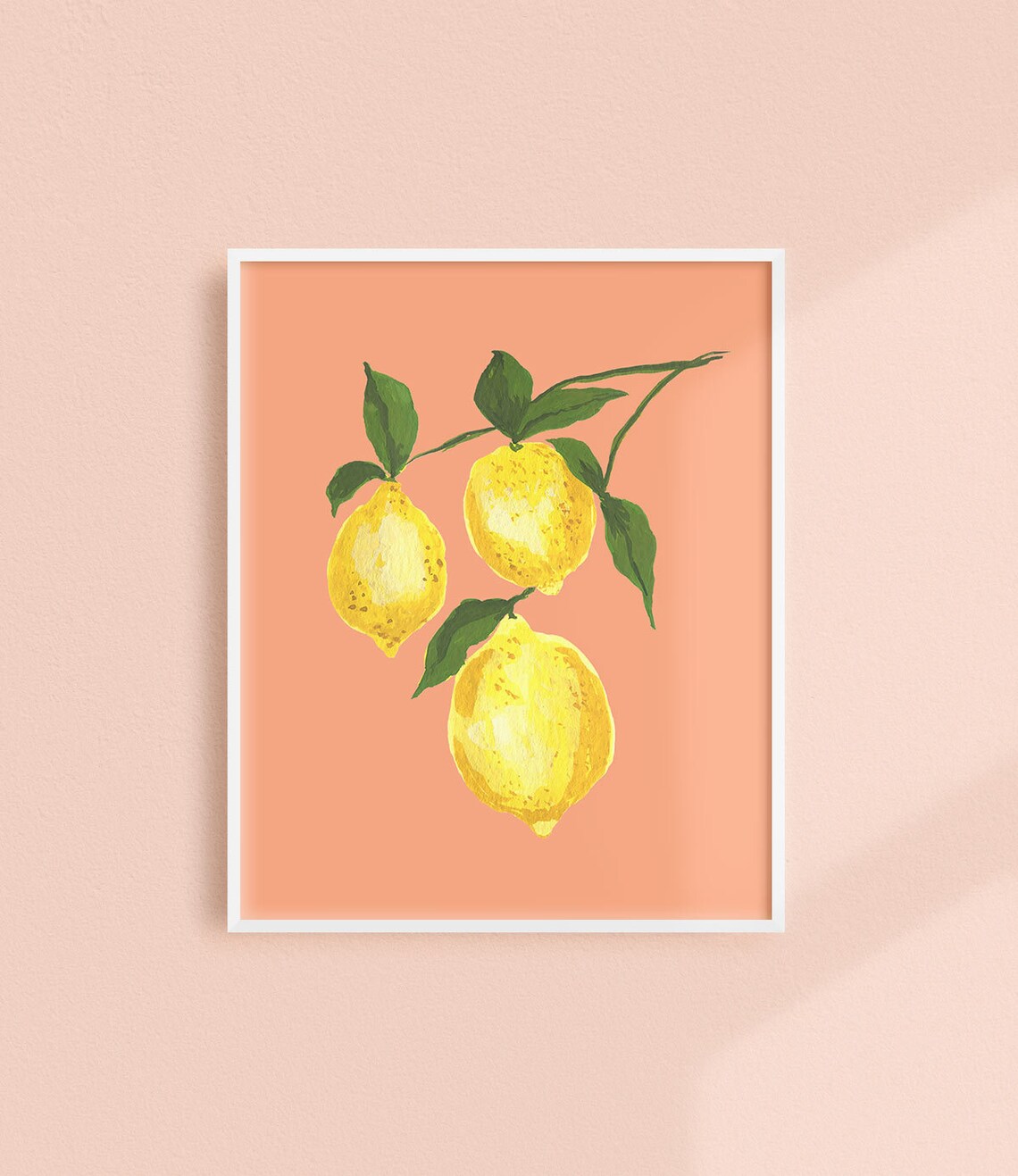 Lemon Decor Lemon Print Kitchen Wall Decor Lemon Artwork - Etsy