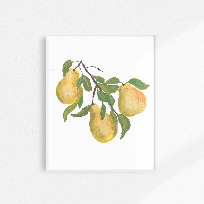 Painted Pears - Etsy