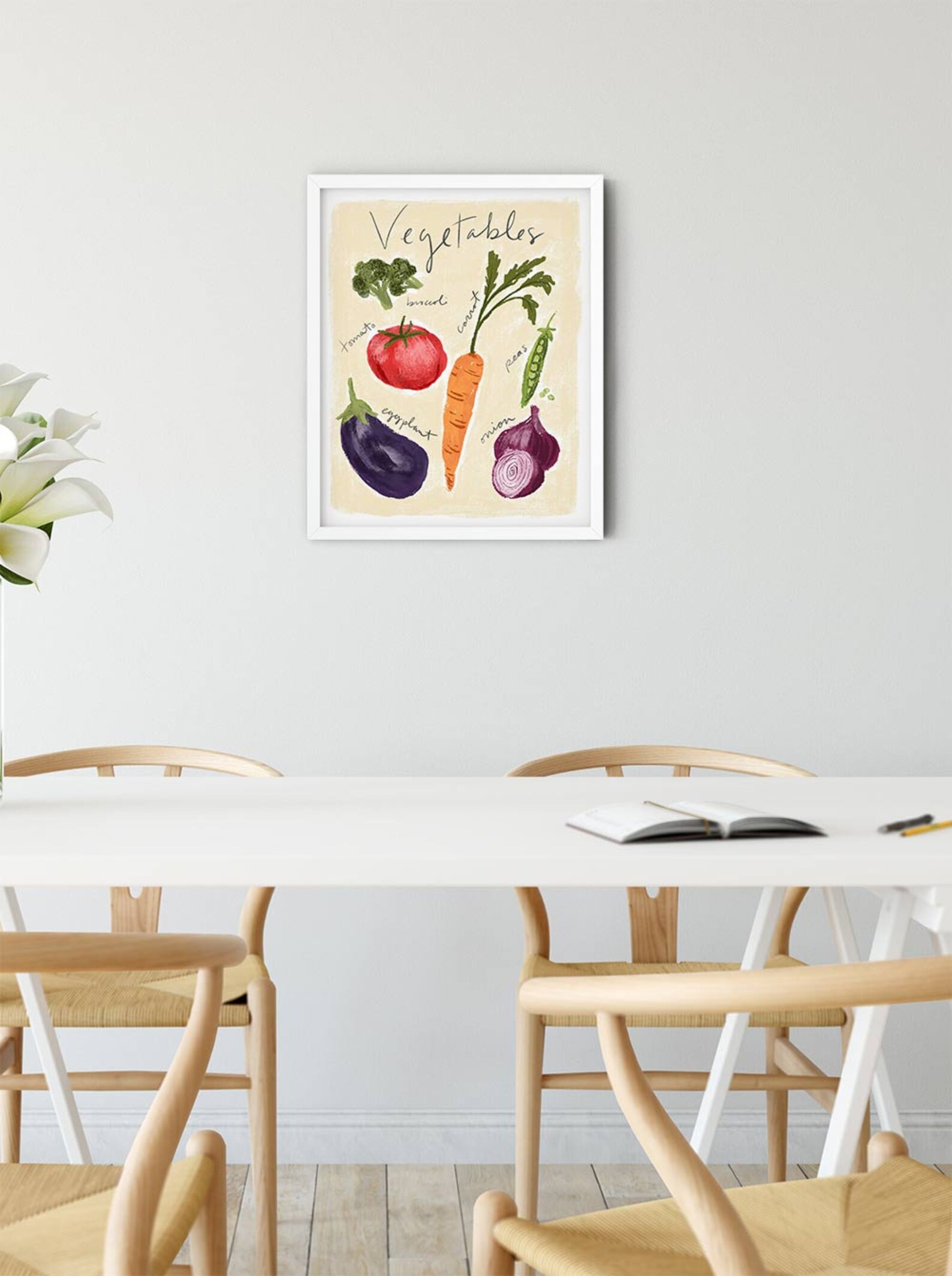 Kitchen Wall Decor, Vegetable Art Print, Vegetable Artwork, Food Decor ...