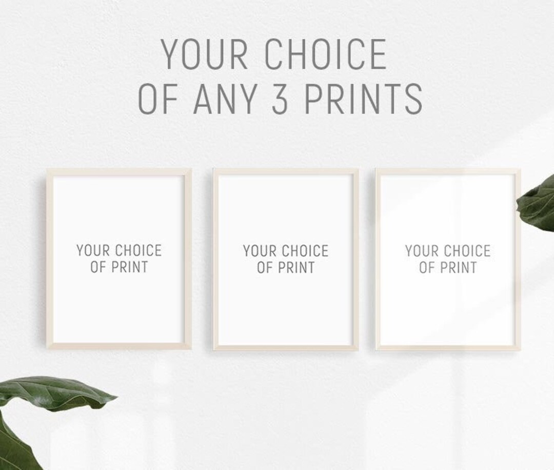 Set of 3 Prints, Three Art Prints, Gallery Wall Sets, Discounted Art ...