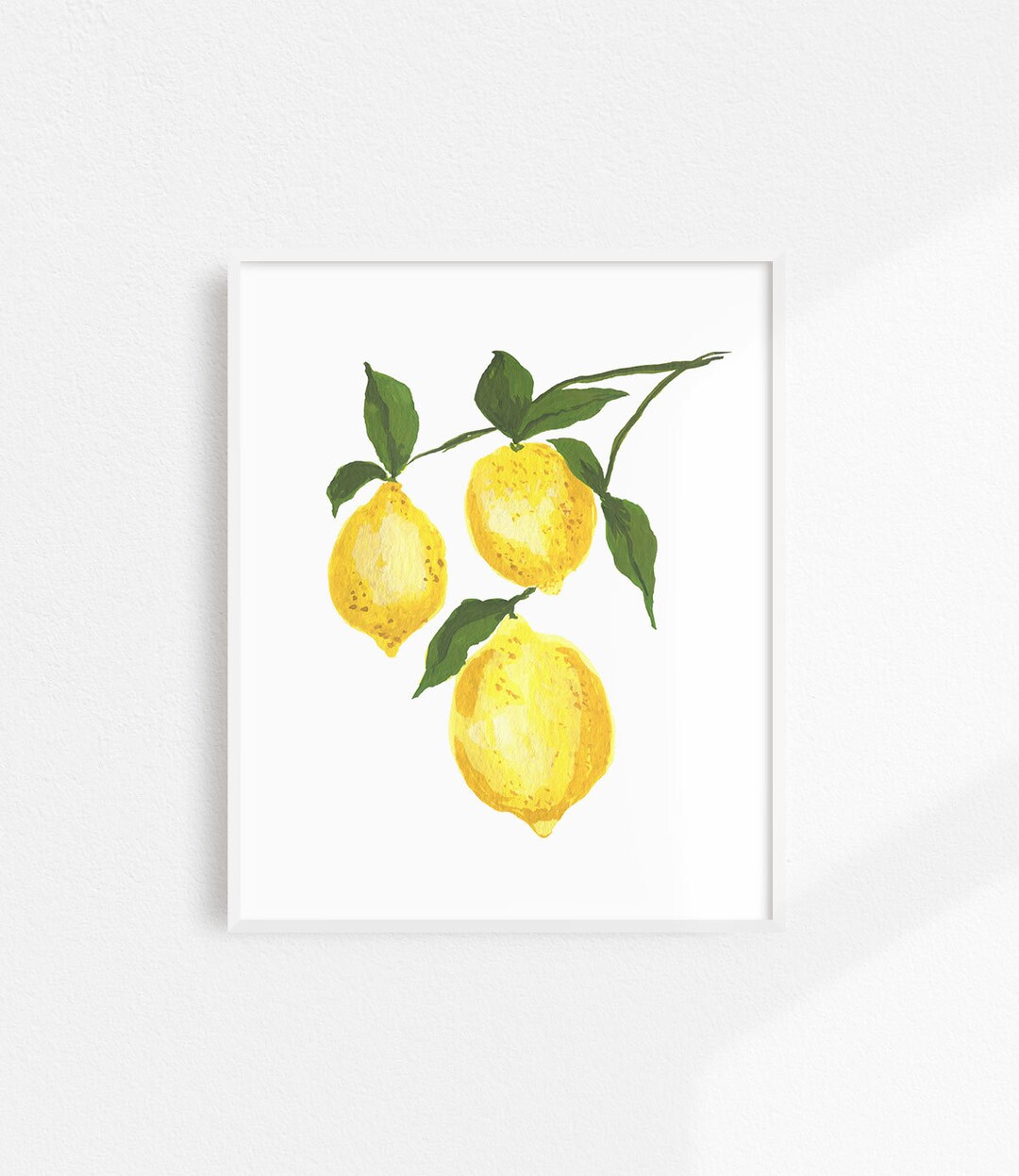 Lemon Decor, Lemon Print, Kitchen Wall Decor, Lemon Artwork, Food Decor ...