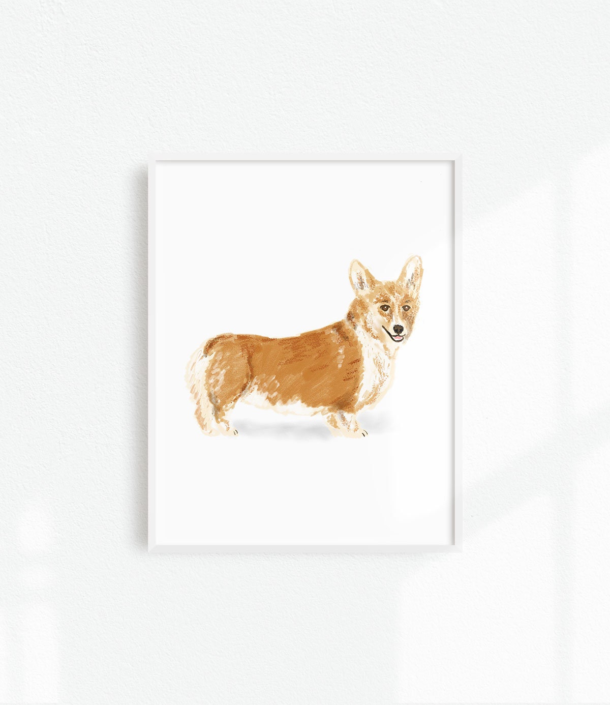 Corgi Art Print, Dog Art, Pet Portrait, Corgi Artwork, Dog Art Print ...