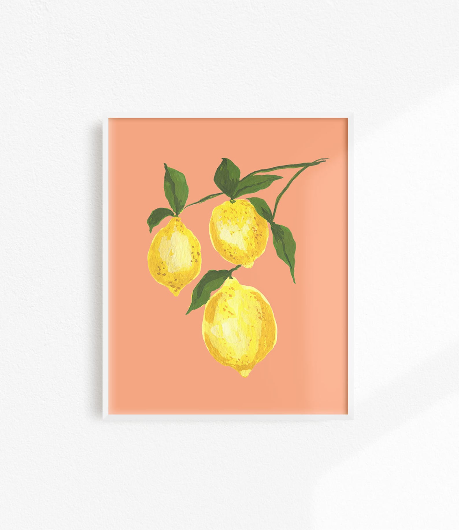 Lemon Decor, Lemon Print, Kitchen Wall Decor, Lemon Artwork, Food Decor ...