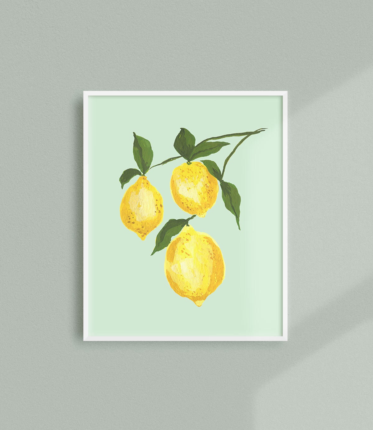 Kitchen Art, Lemon Art Print, Kitchen Wall Decor, Lemon Artwork, Food ...