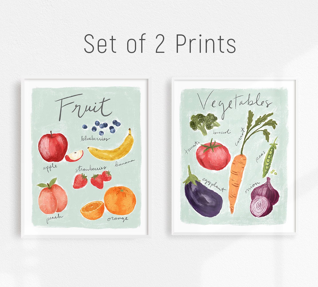 Set of 2 Prints Set of 2 Kitchen Prints Kitchen Dining - Etsy